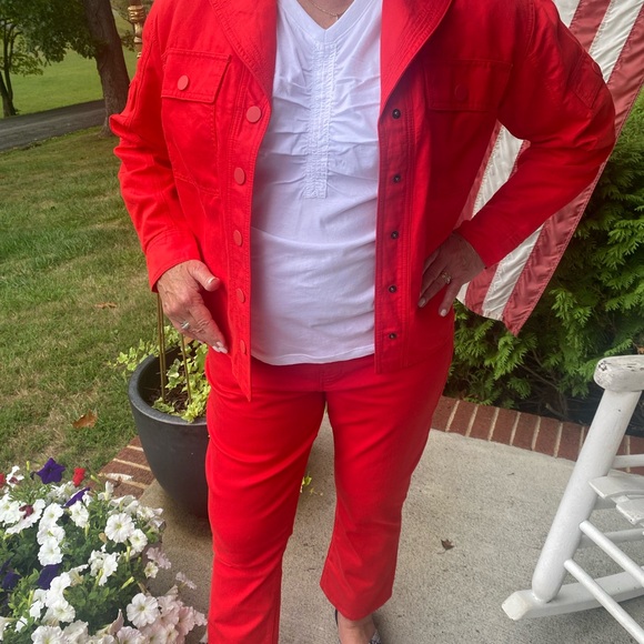 CAbi | Jackets & Coats | 37 New Cabi Detour Jacket Red | Poshmark
